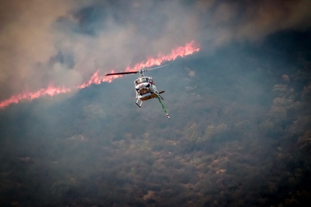 Aerial Firefighting Services Via Helicopter Across USA