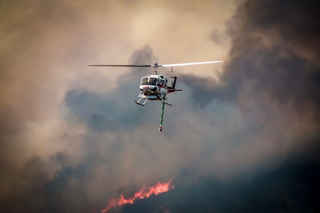 Aerial Firefighting Services Via Helicopter Across USA