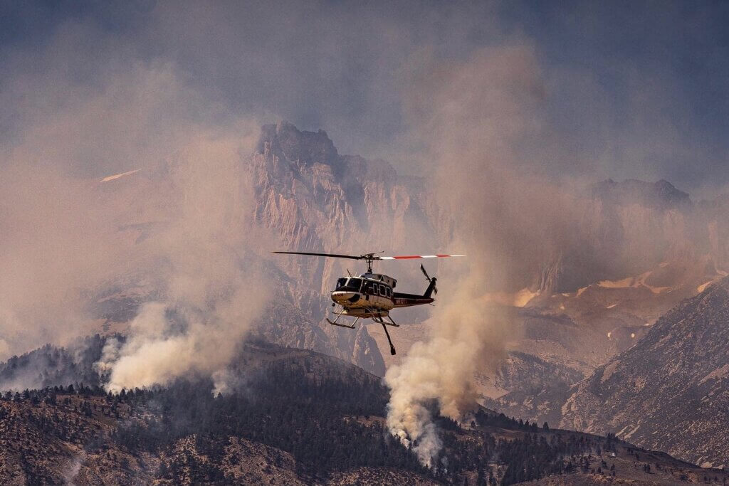 Aerial Firefighting Services Via Helicopter Across USA